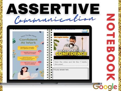 Assertive Communication Skills Interactive Digital Notebook Google Slides Teaching Resources
