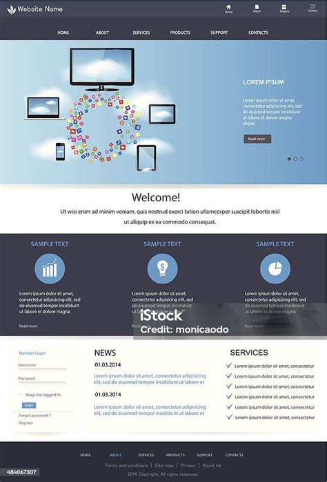 Responsive Web Design Concept Stock Illustration Download Image Now Application Form