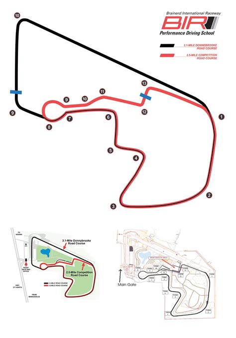 Brainerd International Raceway Track Map
