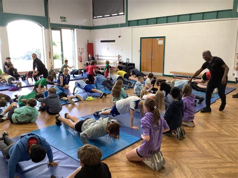 Athlete Adrian Patrick Leads Coleham Circuit Training Coleham Primary School
