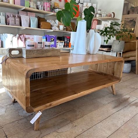 Teak Cubby Coffee Table Sugar Trading
