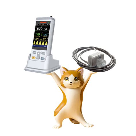 Veterinary Multi Parameter Etco2 Monitor With Capnograph Etco2 Sensor Etco2 Capnograph And