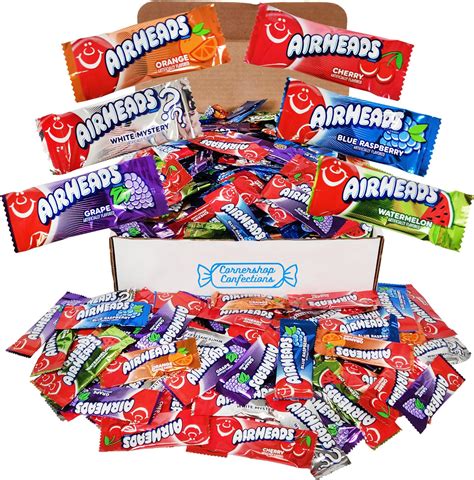 Airheadz Mini Bars Assortment Cherry Orange Lime Blue