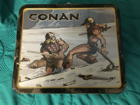 conan the barbarian lunch box still in wrapper artwork by barry