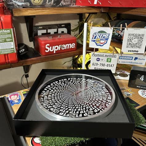 Fuck The Population Ftp Spiral Wall Clock Grailed