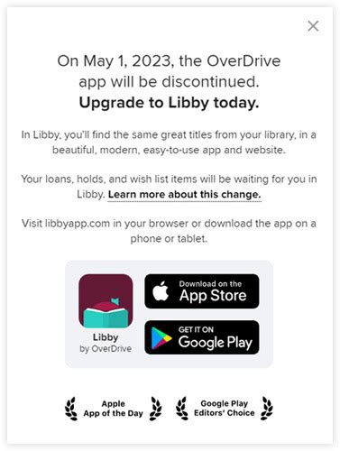 Overdrive To Libby Update Claiborne County Public Library