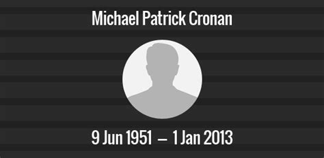 Michael Patrick Cronan Death Anniversary