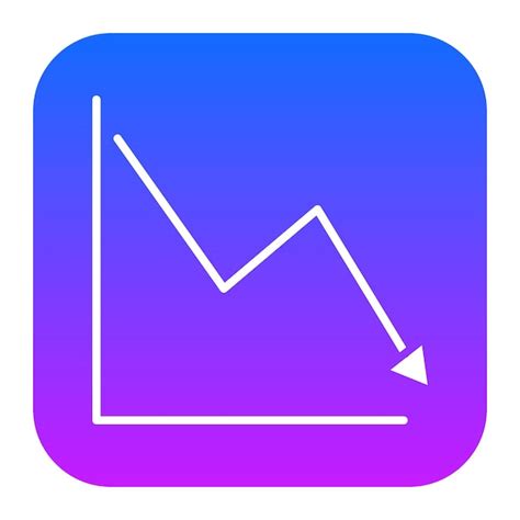 Premium Vector Decline Graph Icon