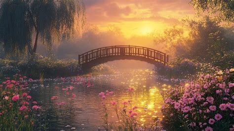 Free Sunset River Bridge Image Sunset River Bridge Download At
