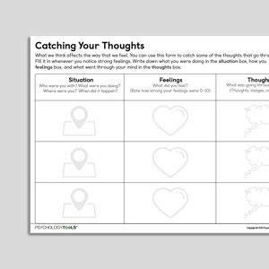 Cbt Worksheets Psychology Tools