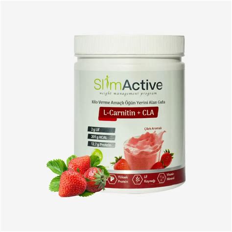 Slim Active Çilek Aromalı Öğün Marketegidelim