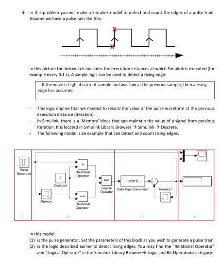 Solved 3 In This Problem You Will Make A Simulink Model To