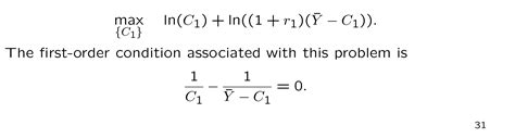 Solved Could U Show How To Derive The Foc From The Max Eqn