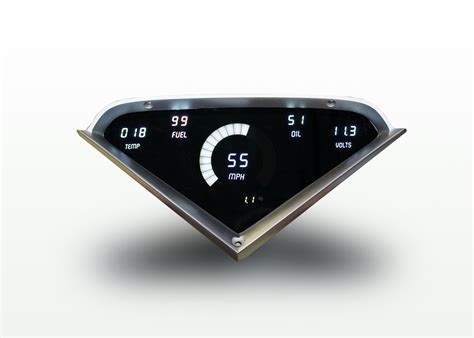 Chevy Truck Digital Dash Panel For 19551959 Gauges Gmc Custom Dash White Leds Ebg