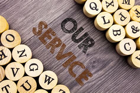 Conceptual Hand Writing Text Showing Our Service Concept Meaning Customer Marketing Support