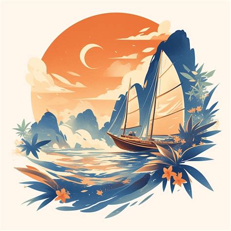 Artistic Patterns Of Ha Tien Vietnam Premium Ai Generated Vector
