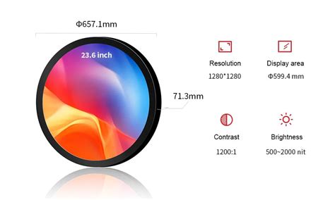 236 Inch Circular Display Asianda