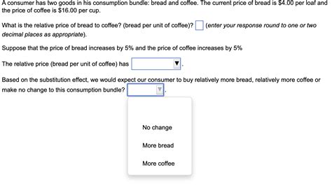 Solved A Consumer Has Two Goods In His Consumption Bundle