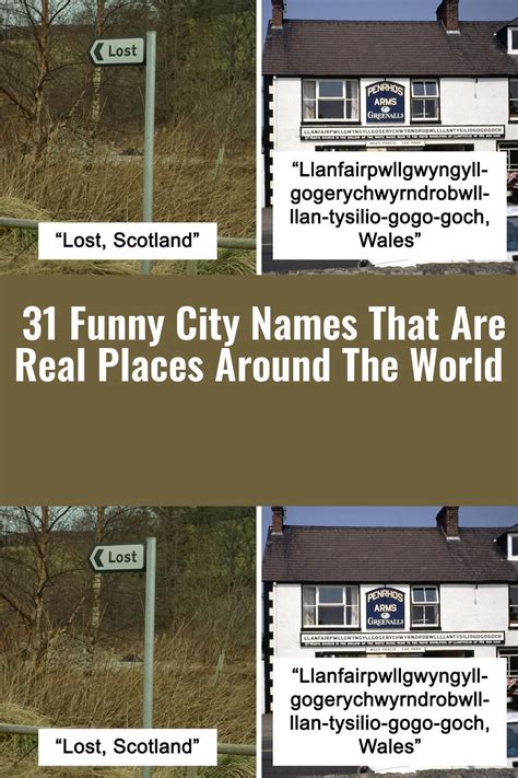 31 Funny City Names That Are Real Places Around The World Artofit