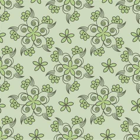 Premium Vector Vintage Retro Abstract Seamless Floral Pattern Design