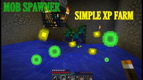 Minecraft Mob Spawner Xp Farm Simple Xp Farm Java Edition Youtube