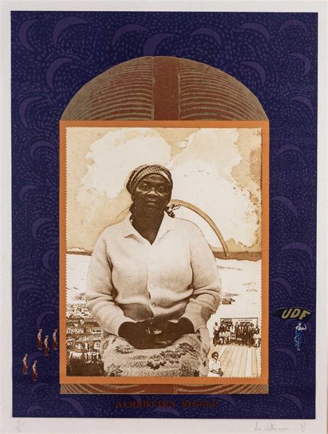 Sue Williamson Annie Silinga From A Few South Africans 1983 Mutualart