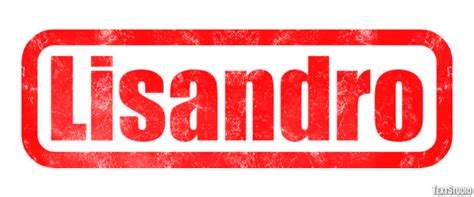 Lisandro Efeito De Texto E Desenho De Logotipo Nome