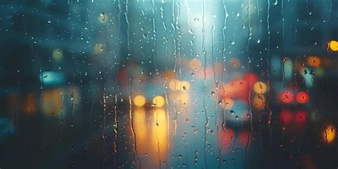 Raindrops Dancing On The Windowpane Concept Rainy Day Window Views