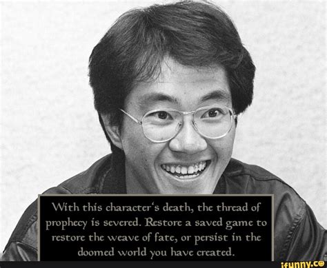 Wich Chis Characters Death Che Thread Of Prophecy Is Severed Restore A Saved Game To Resrore