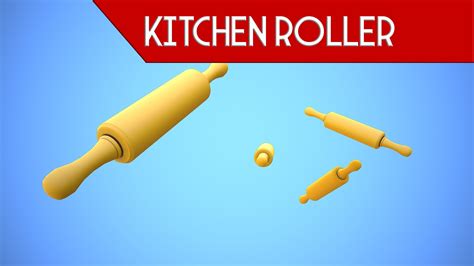 3d Model Kitchen Roller Cartoon Stylized Vr Ar Low Poly Cgtrader