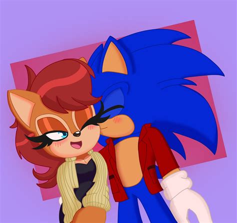 Sonic And Sally Kiss Deviantart