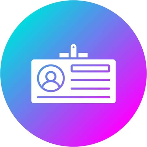 Premium Vector Identification Card Vector Icon Can Be Used For