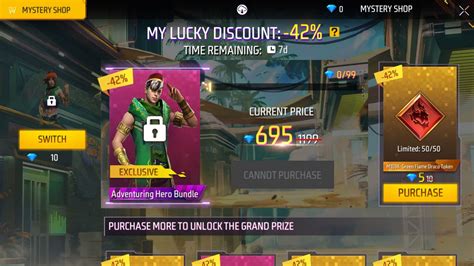New Free Fire Max Mystery Shop Get Adventuring Hero Bundle