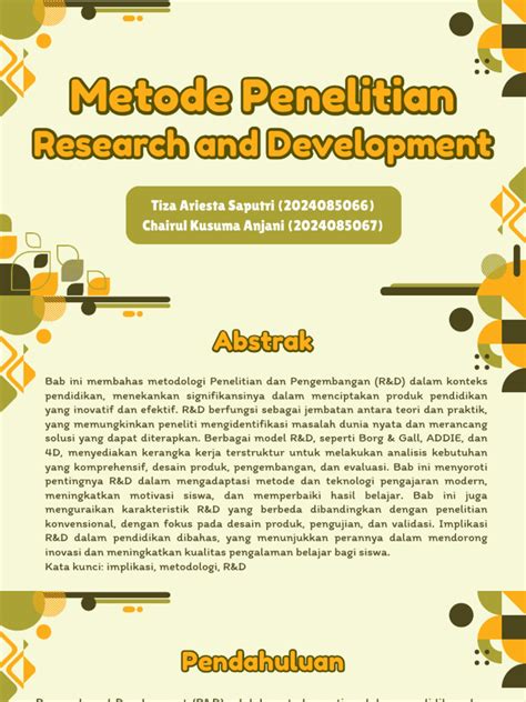 Metode Penelitian Rnd Pdf