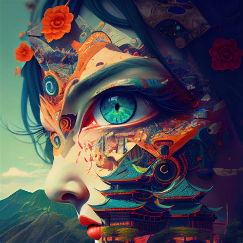 Artstation A Psychedelic Ai Journey Through Japan Artworks