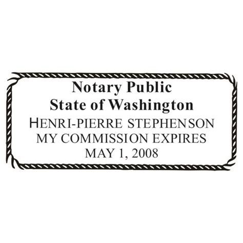 Washington Notary Stamp Winmark Stamp And Sign Stamps And Signs
