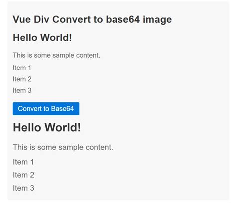 Vue Convert Div To Base64 Image Danatec