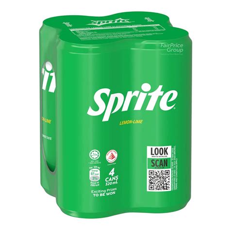Sprite Sparkling Lemon Lime Can Drink Mini Ntuc Fairprice