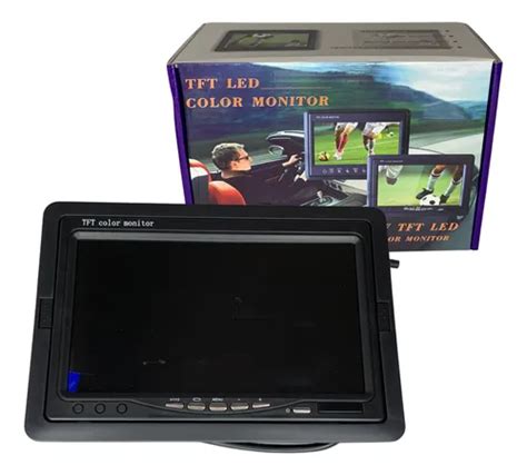 Tela Monitor Veicular Tft Lcd 7 Polegadas Entradas Av Carro Parcelamento Sem Juros