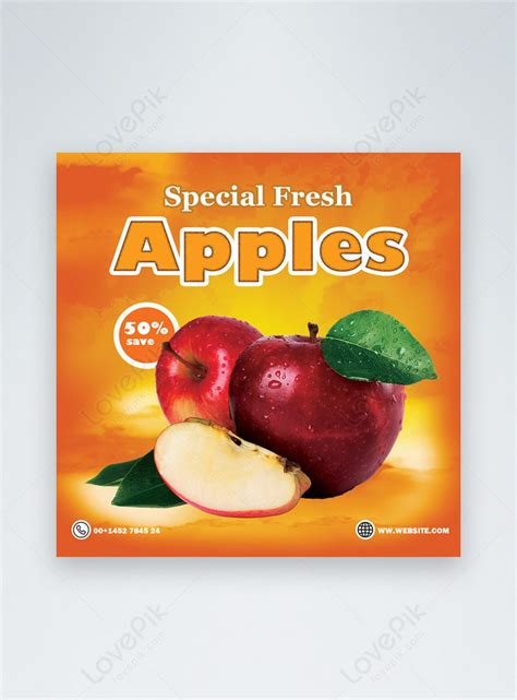 과일 배너 소셜 미디어 게시물 템플릿 이미지 사진 450141712 무료 다운로드