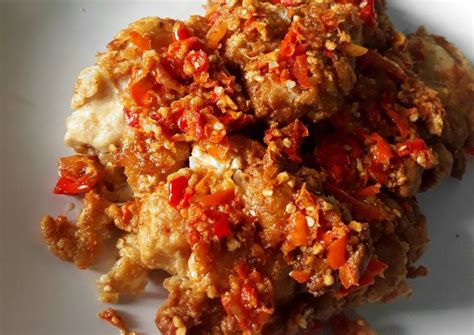 Resep Ayam Geprek Crispy Sambal Bawang Merah