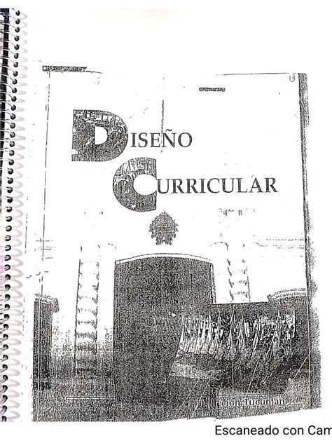 Diseño Curricular Pdf