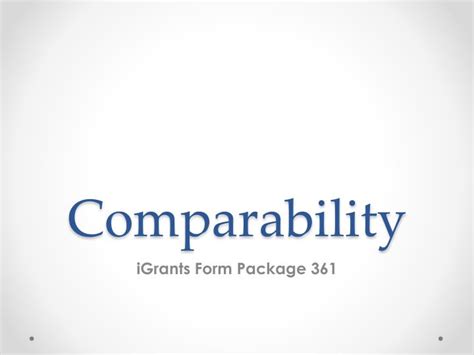 Ppt Comparability Powerpoint Presentation Free Download Id6018456