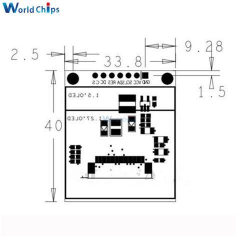 Diymore Tela De Lcd Oled 128x128 Interface Rgb Spi Driver Ssd135 Módulo Oled Colorido De 7