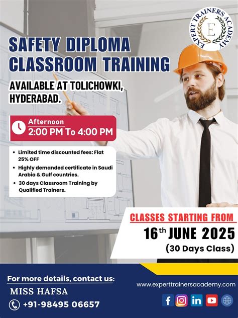 Samreen 🚨 𝐒𝐀𝐅𝐄𝐓𝐘 𝐃𝐈𝐏𝐋𝐎𝐌𝐀 𝐂𝐋𝐀𝐒𝐒𝐑𝐎𝐎𝐌 𝐓𝐑𝐀𝐈𝐍𝐈𝐍𝐆 𝐀𝐃𝐌𝐈𝐒𝐒𝐈𝐎𝐍𝐒 𝐎𝐏𝐄𝐍 🦺 Join