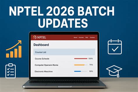 Nptel 2026 Batch Notification Registration Dates New Courses And Exam