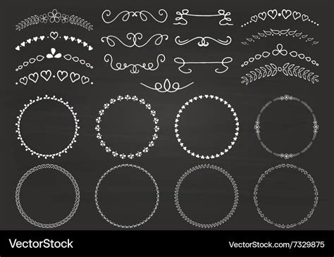 Calligraphic Design Elements And Patterns Vector Image