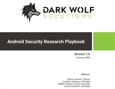 dark wolf solutions unveils android security research playbook hahna
