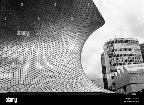Architecture Facade Of Museo Soumaya In Mexico City Cultural