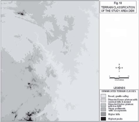 Terrain Classification Of The Study Area Dem Download Scientific Diagram
